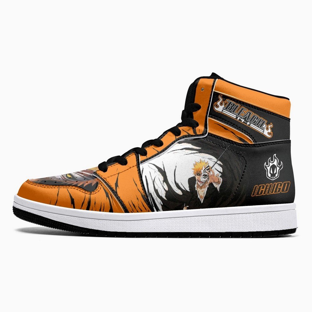 Ichigo Kurosaki Bankai Burīchi JD1 High Top Shoes - Shoes Mates
