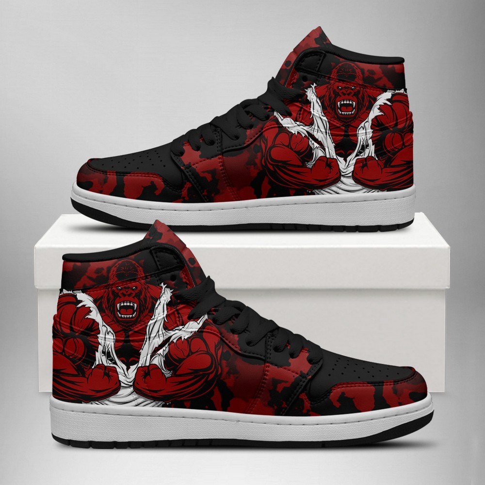 Red Camo Gorilla J1 Shoes - Gym Fitness Shoes - Shoesmates