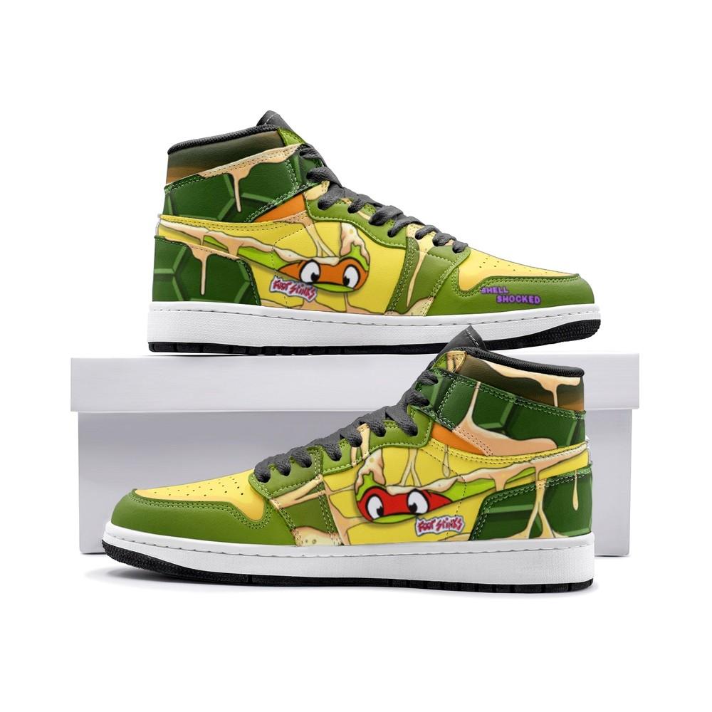 Teenage Mutant Ninja Turtles Air Jordan 1 High Top Shoes - Shoes Mates